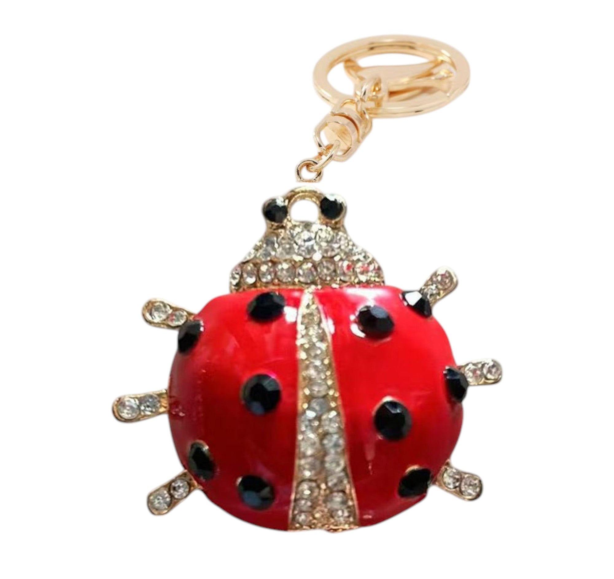 RHINESTONE LADYBUG KEY CHAIN KC1113-21 (12PC) – Tapa Fashion